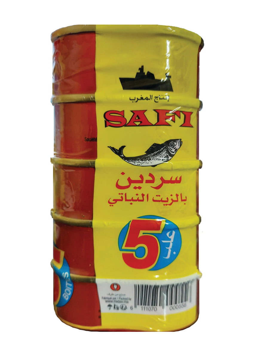 SAFI Sardine In Vegetable Oil 125 g - 5 PACK – African Food Warehouse Plus