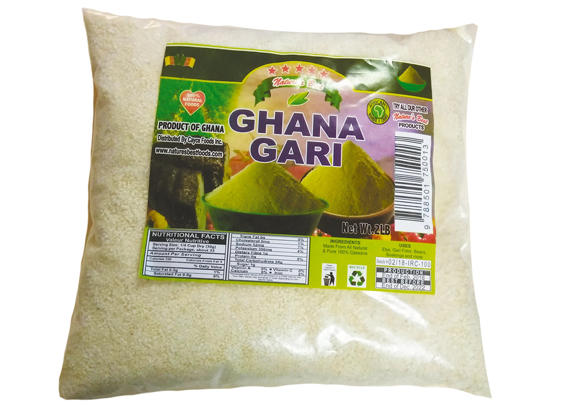 Organic White Ghana Gari 2 lbs. – African Food Warehouse Plus